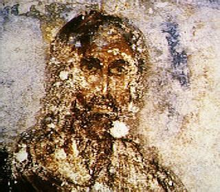 Bearded Jesus Image From The Mid 4th Century From The Catacombs Of Sts