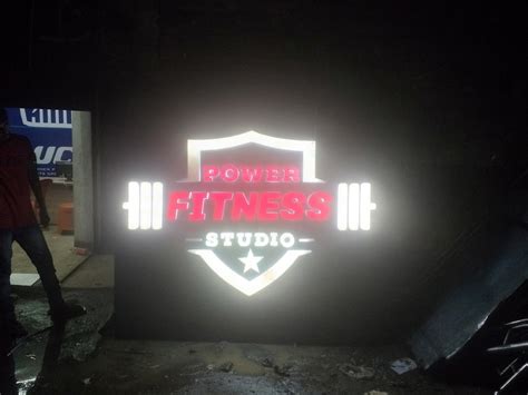 Graphics Gym Led Sign For Outdoor Shape Rectangle At Rs 600sq Ft In