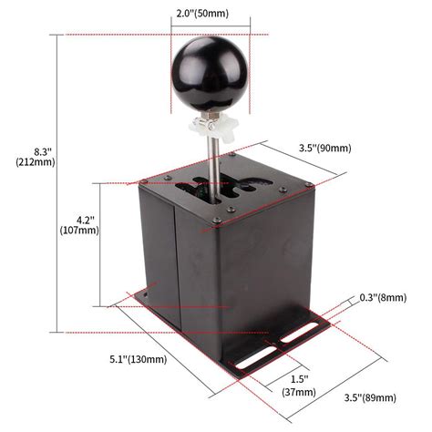 Rastp Pc Usb H Pattern Shifter For Logitech G29 G27 G25 G920 Thrustmas