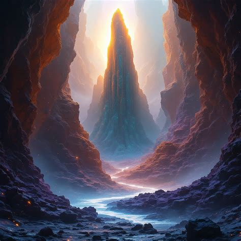 Free Alien Crystal Canyon Photo Alien Crystal Landscape Download