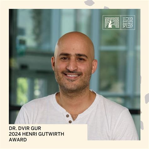 Congratulations To Dr Dvir Gur Of The Department Of Molecular Genetics