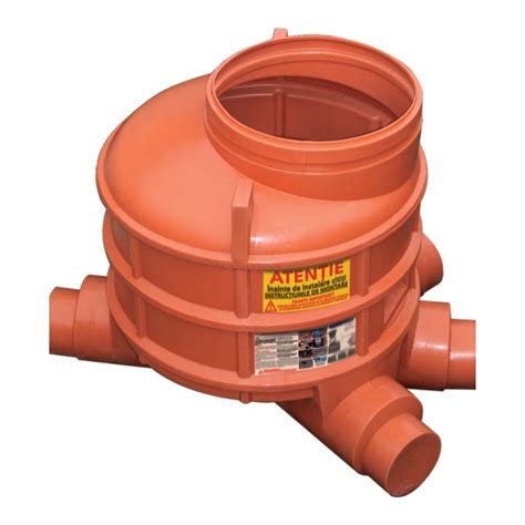 Camin De Vizitare De Polietilena Cu 3 Intrari Si 1 Iesire D 200x160mm