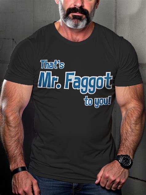 Thats Mrfaggot To You Rainbow Lgbtq Gay Print T Shirt