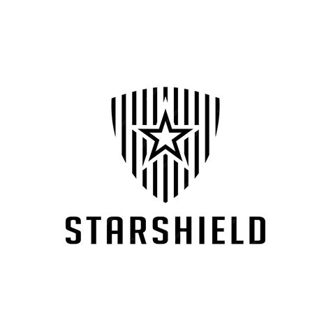 Premium Vector Star Shield Symbol Logo Design