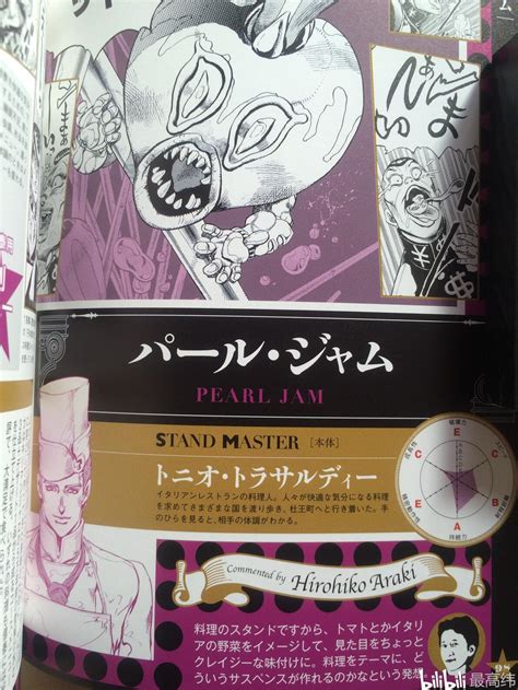 43珍珠果酱 Jojoveller替身设定书（六维图荒木老师解说） 哔哩哔哩