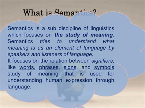 Introduction To Linguistics Semantics Ppt