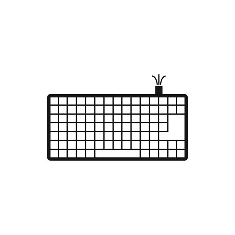 Computer Keyboard Icon Simple Style 14167960 Vector Art At Vecteezy