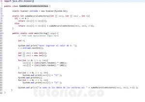 Recursividad Java Suma Recursiva Entre Dos Vectores Tutorias Co