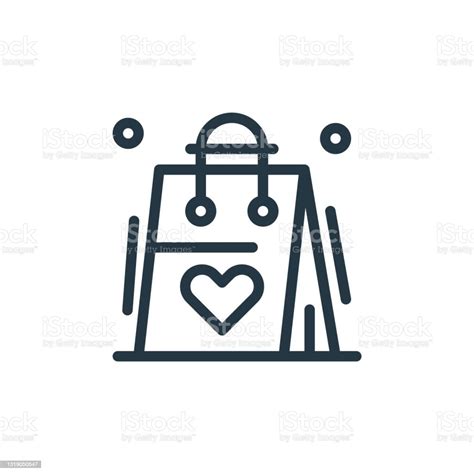 여성의 날 컨셉에서 쇼핑백 아이콘 벡터 쇼핑백 편집 가능한 스트로크의 얇은 라인 일러스트 웹 및 모바일 앱 로고 인쇄 미디어에 사용하기 위한 쇼핑백 선형 사인 가방에 대한