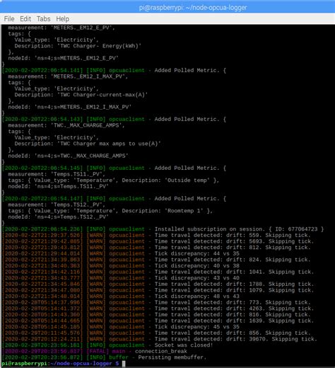 Test On Rpi · Issue 36 · Coussejnode Opcua Logger · Github
