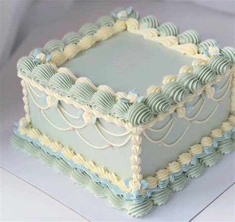 Simple Square Buttercream Cake