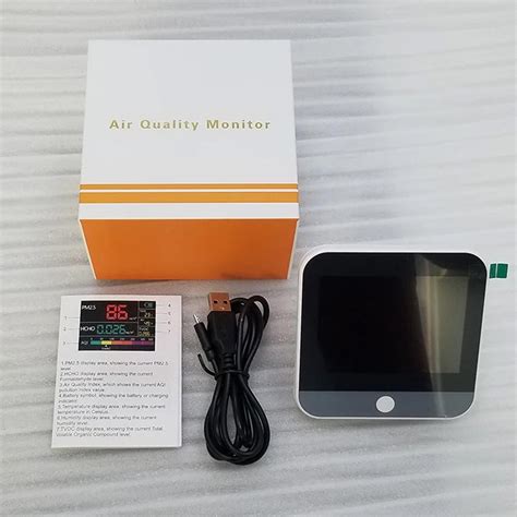 Indoor Air Quality Monitor With Air Quality Index Pm2 5 Pm10 Pm1 0