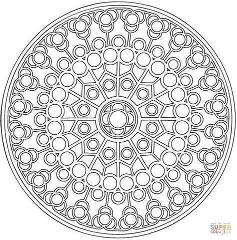 Circle Mandala Coloring Pages Sketch Coloring Page