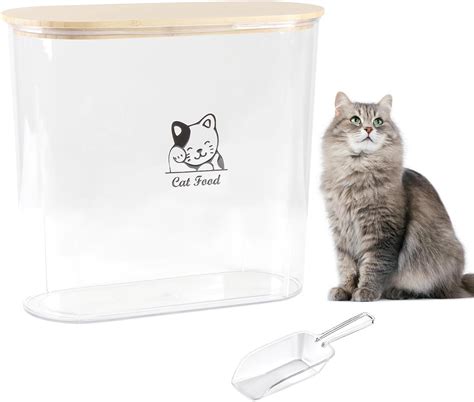 Defined Deco Airtight Cat Food Storage Container With