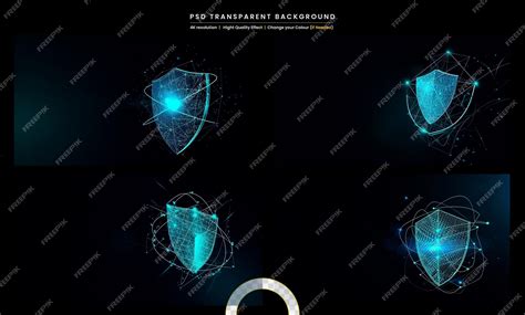 Premium Psd Data Security Technology On Transparant Background