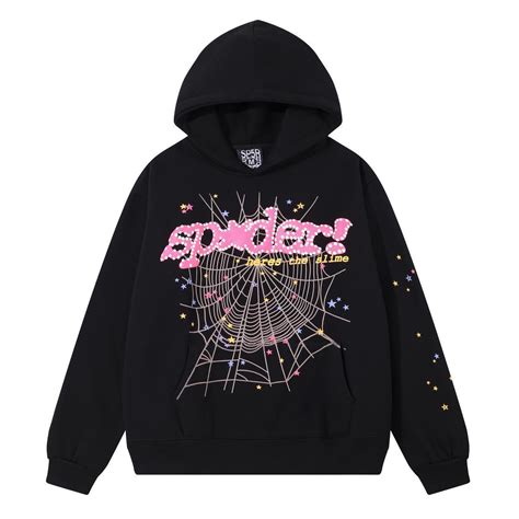 Black Sp5der Hoodie Sp5der Official