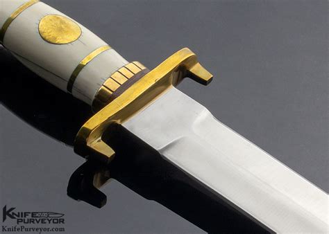 John Nelson Cooper Custom Knife Mammoth And Brass Iron Master Knife