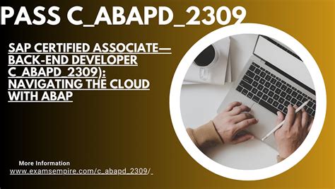 Sap Certified Associate — Back End Developer Cabapd2309 Navigating