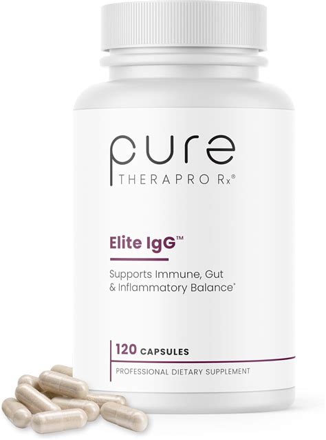 Pure Therapro Rx Elite Igg Immunoglobulin Supplement 120 Caps Gut Health And Immune