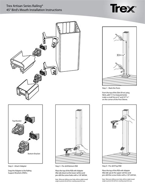 Trex Railing Template