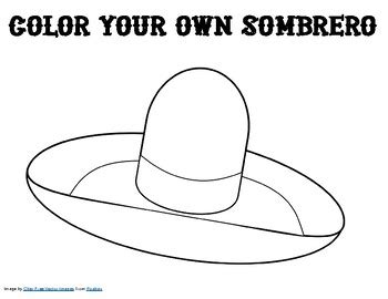 Sombrero Coloring Page By Mariah Estrada Tpt