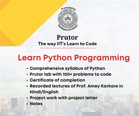 prutor iitk understand python s fundamentals in a simple