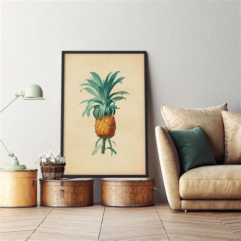 Pineapple Wall Art Pineapple Print Art Botanical Wall Art Pineapple