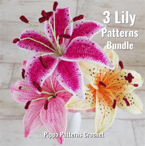 Crochet Lily Pattern Free Weave Crochet