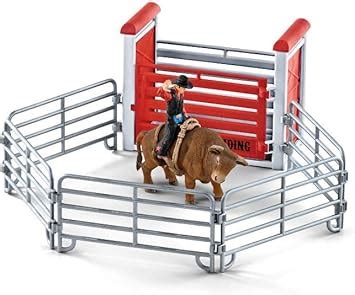 Schleich Farm World Bull Riding With Cowboy 10 Piece