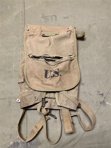 Original Wwii Us Army M1928 Combat Field Haversack Backpack Od 3
