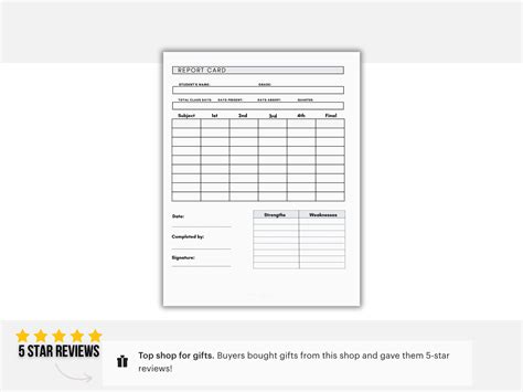 Customizable Report Card And Progress Report Template Transcript Template Fillable Report Card