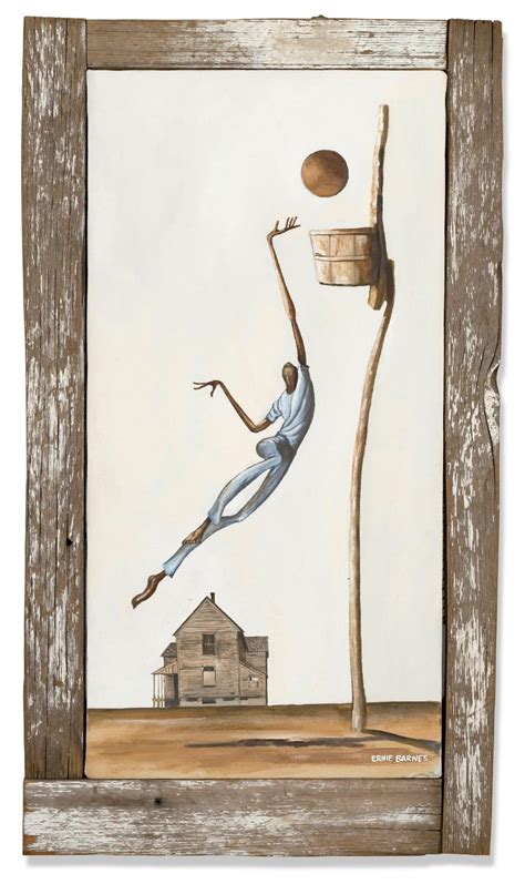 Sold At Auction Ernie E Barnes Ernie Barnes 1938 2009 Country Layup 1979