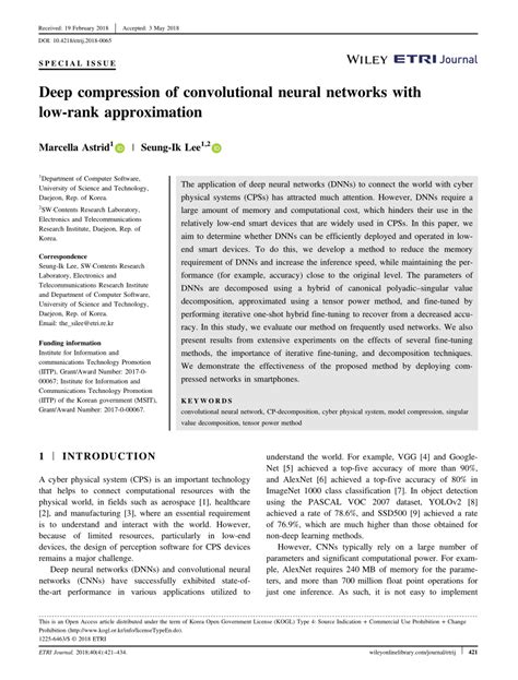 Pdf Deep Compression Of Convolutional Neural Networks With Low Rank