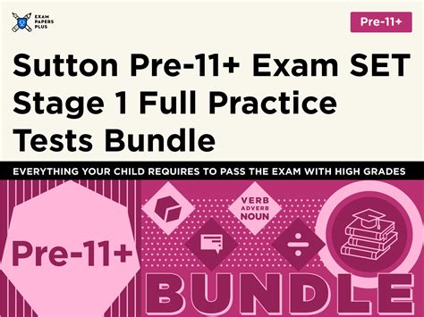 Pre 11 Sutton Set Practice Tests 1 5 Bundle Save 15