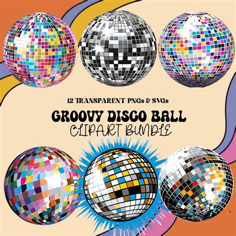 70s Disco Ball Clipart