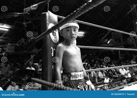 Boxing Ring Girls Holding A Board With Round Number Editorial Photo