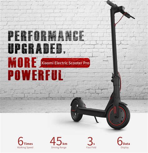 Xiaomi Electric Scooter Pro Ah Battery Max KM Mileage Black Hot Deals Everyday