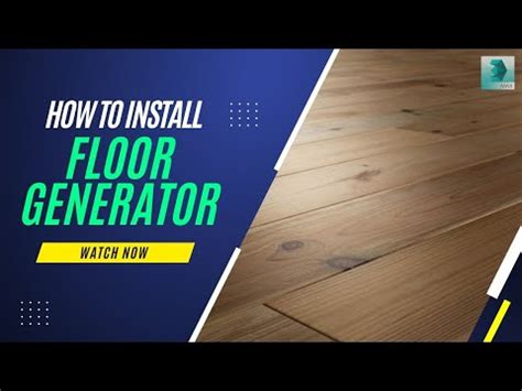 How To Install Floor Generator Plugin Floor Generator Use Ds Max Tutorial Hindi YouTube