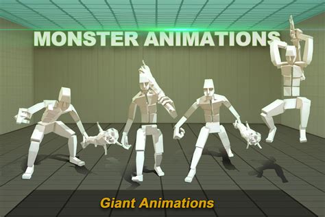 [monster animations] giant 3d animations unity asset store