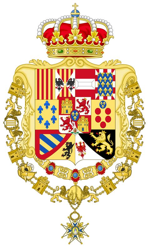Bestandroyal Greater Coat Of Arms Of Spain 1761 1868 And 1874 1931