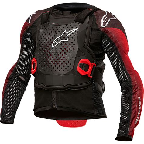 Alpinestars Youth Bionic Tech Protection Jacket Black White Red Free Uk Delivery