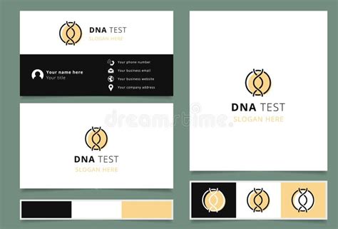 Dna Test Logo Design With Editable Slogan Branding Book And Business