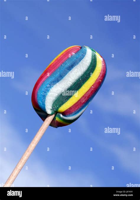 Coloured Colourful Gorgeous Multifarious Richly Coloured Lollipop Suck