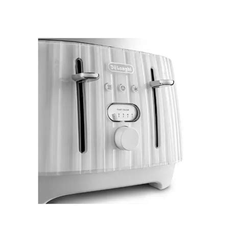 Delonghi Ballerina White 4 Slice Toaster Appliance World