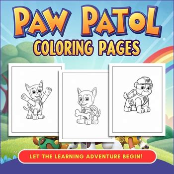 Paw Patrol Coloring Pages Chase Marshall And Skye Coloring Activity Sheets
