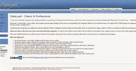 Oracle Certified Applications Specialist Functional Oracle Data Loader