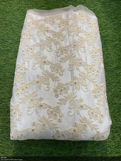 Embroidery Net Sequence Fabric For Industrial At Rs 310meter In Surat