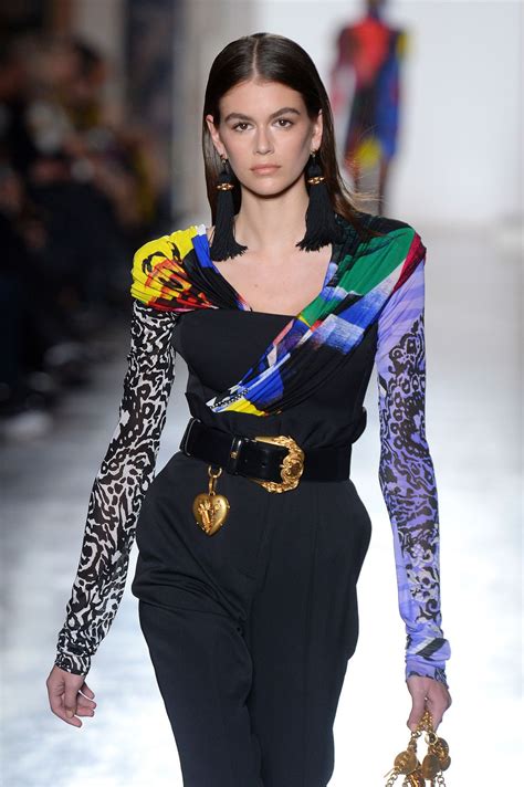 Kaia Gerber At Versace Runway Show At Milan Fashion Week 02232018