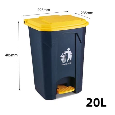 20l 30l 50l With Step Foot Pedal Kitchen Garbage Trash Can Restroom