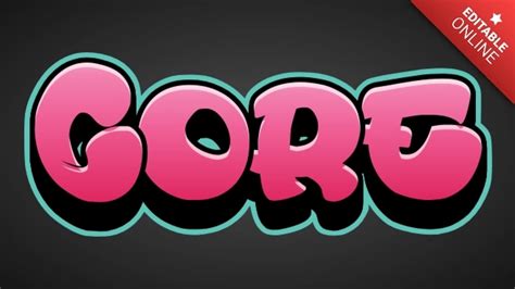 Core Graffiti Alphabet Text Effect Generator Core Graffiti Alphabet Text Effect Generator